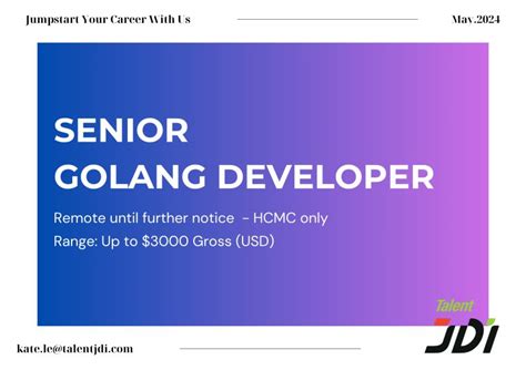 Lan Lê Kate On Linkedin Seniorgolangdeveloper Golang Hiring Sharejobs