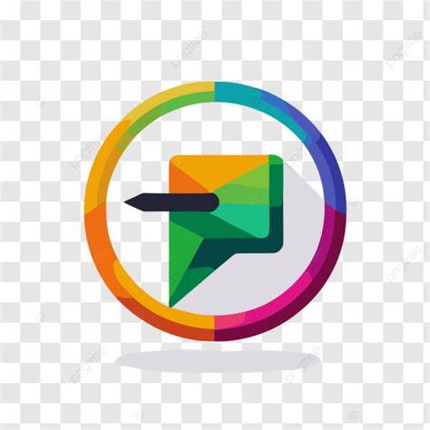 연필로 다채로운 원형 아이콘 벡터 흰색 배경에 있는 단순한 다채로운 트리거 아이콘 그림자 없음 작은 프레임 중앙 Png 일러스트 및 벡터 에 대한 무료 다운로드