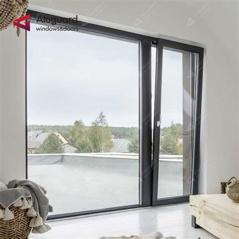 Customized Minimalist Aluminum Double Glass Tilt And Turn Windows Aluguard