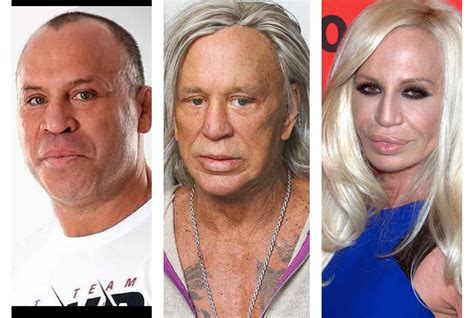 Wanderlei Silva Mickey Rourke And Donatella Versace Look Like Triplets