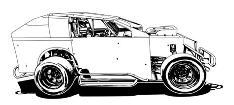 Racing Car Outline Vector In 2024 Racing Race Cars Car
