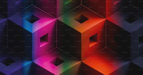 A Multicolored Pattern Of Cubes With A Black Background Photo 3d Image On Unsplash