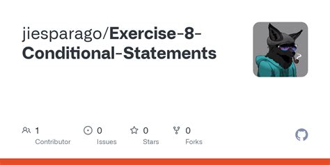 Github Jiesparagoexercise 8 Conditional Statements