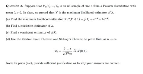 solved question 3 suppose that y1 y2 yn is an iid