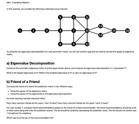 Friendship Relation In This Exercise We Chegg