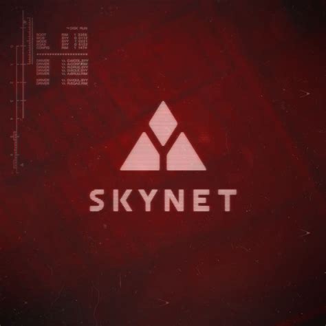 Skynet Logo On Red Background Skynet Wallpaper Terminator Logo Hd