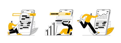 Seo 팀은 검색 엔진에서 웹 사이트 프로모션을 위한 분석 및 키워드 선택을 위해 노력하고 있습니다 비즈니스에 대한 스톡 벡터 아트 및 기타 이미지 Istock