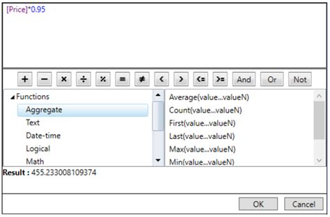 Net Formula Builder And Expression Editor Componentone