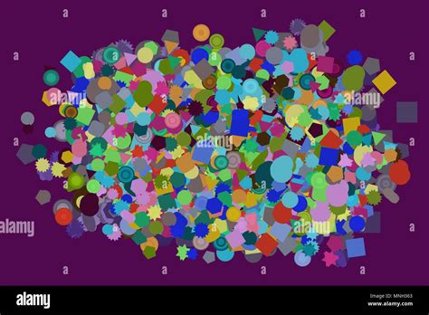 Abstract Geometric Mixed Pattern Colorful And Artistic For Graphic Design Catalog Textile Or