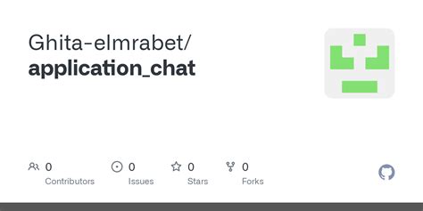 GitHub Ghita Elmrabet Application Chat