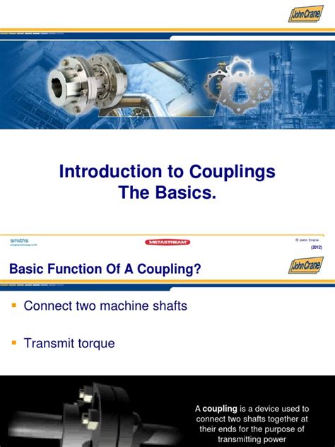 John Crane Metastream Coupling Pdf Applied And Interdisciplinary Physics Manufactured Goods