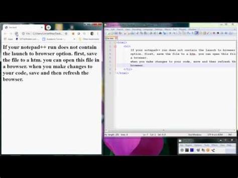 Notepad Run HTML File YouTube