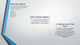 Pin Diagram And Block Diagram 8085 Pptx