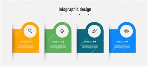Premium Vector Infographic Design Elegant Professional Template With 4 Step Premium Vector