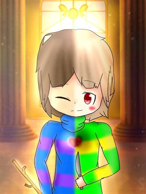 Frisk And Chara In Ibispaint X Undertale Amino