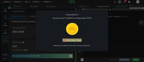 yeshwanthraj g on linkedin day potd gfg160 geekstreak2024 problemsolving geeksforgeeks