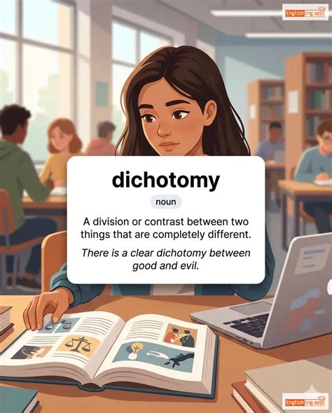 Dichotomy Meaning Definition And Pronunciation Daɪˈkɒtəmi