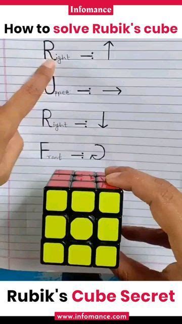 Infomance On Instagram Trick To Solve Rubic Cube Cube Rubix Cube Rubiks Cube