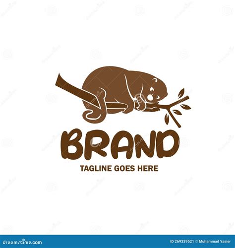 Seamless Cuscus Bear Logo Design Vector 269339521