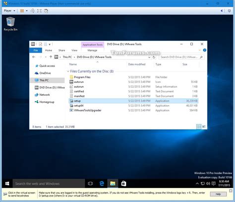 Install Windows 10 As Virtual Machine In Vmware Player Tutorials