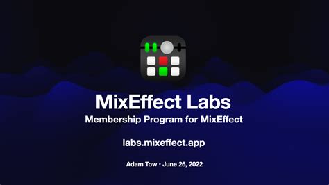 Mixeffect Labs Announcement Video Mixeffect Labs
