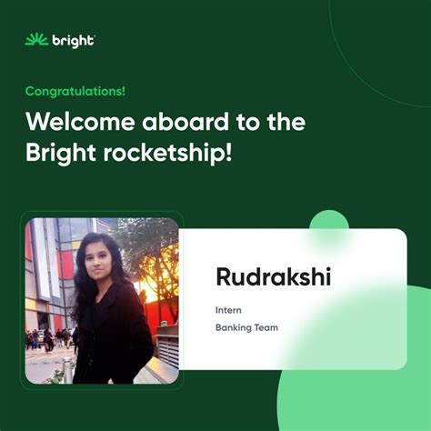 Rudrakshi Soni On Linkedin Intern Fintech Experience Internship Lifeatbright