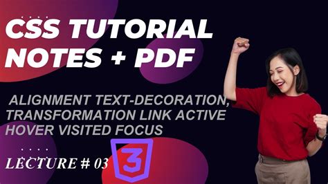 Css Complete Course For Beginners Link Hover Active Visited Link