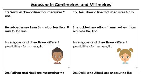 Measure In Centimetres And Millimetres Reasoning And Problem Solving