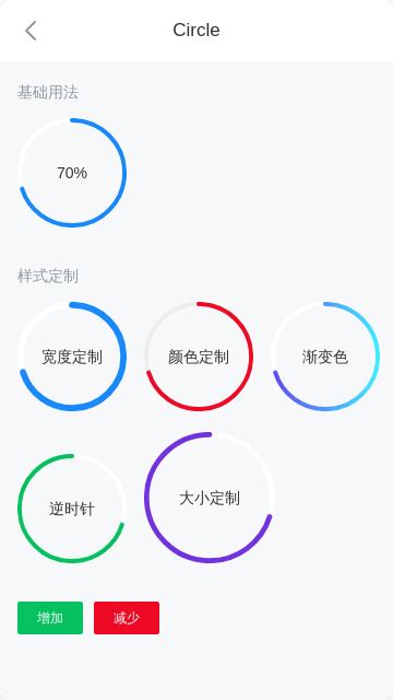 展示组件 Circle 环形进度条 《vant 24 移动端组件库文档》 书栈网 · Bookstack