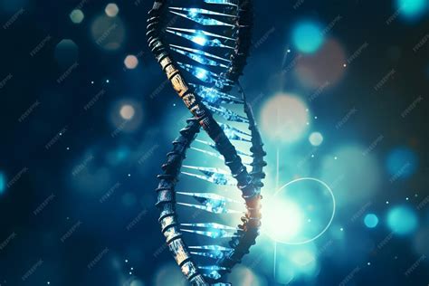 Premium Ai Image Dna Helix Intertwined With Binary Code Strands