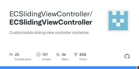 GitHub ECSlidingViewController ECSlidingViewController Customizable Sliding View Controller