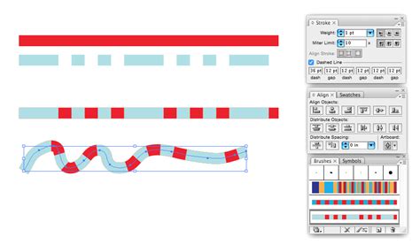 Vector How To Create Line In Illustrator With Multiple Color Segments