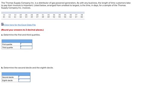 Solved A Determine The First And Third Quartiles B