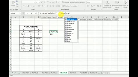 CONCATENAR Ou CONCAT Excel YouTube