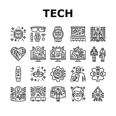 Premium Vector Tech Enthusiast Geek Nerd Man Icons Set Vector
