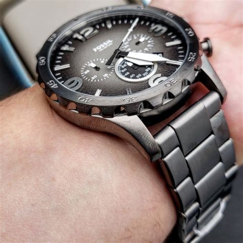 Reloj Fossil Nate Jr1437 Acero Inoxidable De Varón Xoxoperu