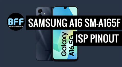 Samsung A16 Sm A165f Isp Pinout Test Point