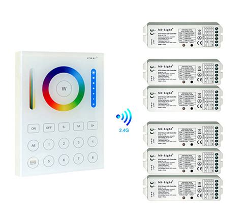 Wall Mount RGB CCT LED Controller Multi Zone