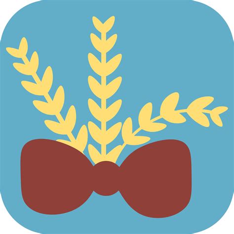 Laurel Branch With Red Bow Illustration Vector On A White Background