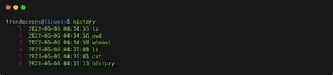 Display History With Date And Time In Linux TREND OCEANS