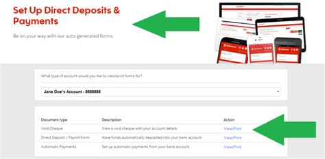 Eft Information Scotiabank Example