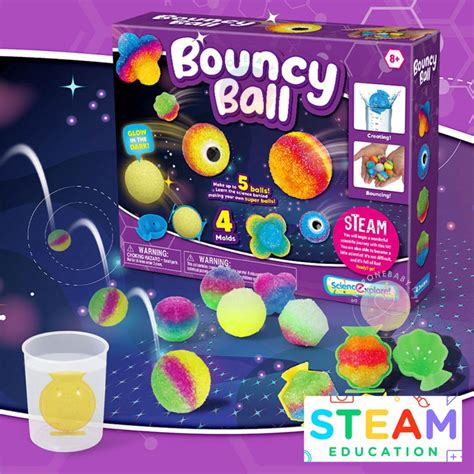 Jual Instan Diy Bouncy Ball Science Experiment Set Steam Project Mainan