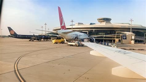 Airplane Maintenance Near The Airport Editorial Photo Image Of