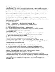 AP Stats Getting To Know Your Textbook Pdf Getting To Know Your Textbook Used Effectively