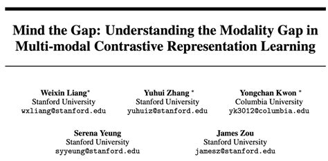多模态预训练常见问题：为什么不同模态表征存在gap？ 智源社区