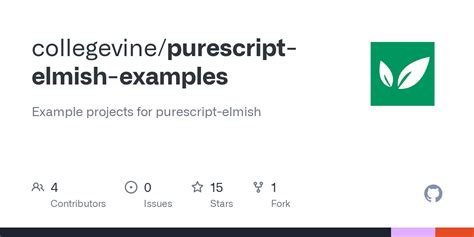 Github Collegevinepurescript Elmish Examples Example Projects For Purescript Elmish