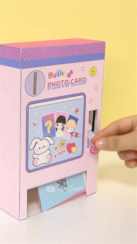 토리와만들기 Tori Crafts 종이로 만든 포카 자판기 Diy Photocard Vending Machine 오늘은 고무줄을 이용해서 작동하는 포토카드 자판기를
