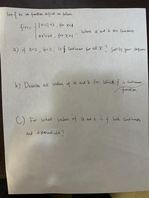 Solved Let F Be To Fundion Defind As Follows