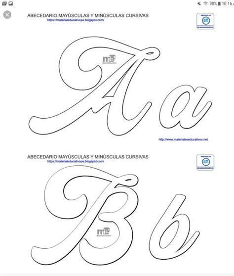 Moldes De Letras Cursivas Mayusculas Y Minusculas En Pdf Artofit Bilarasa