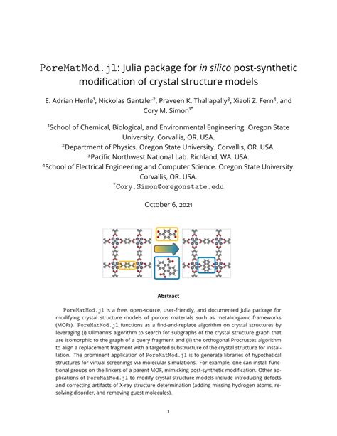 Pdf Porematmod Jl Julia Package For In Silico Post Synthetic